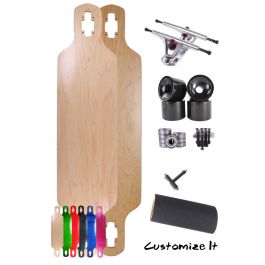 39" Cutter Drop Through Kit Blank Longboard Decks and Skateboard Supply