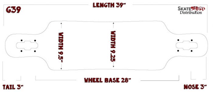 Longboard Deck Templates